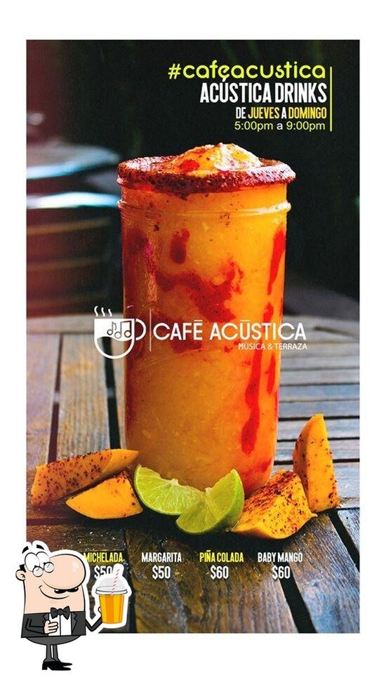 Menu at Acoustic Café - Music & Terrace, Monterrey
