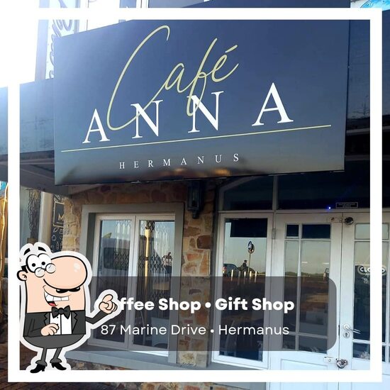 Menu at Café Anna coffee house, Hermanus