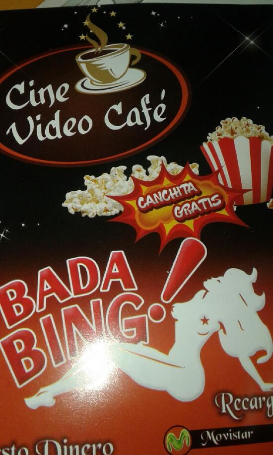 Menu at Bada Bing Café, Juliaca