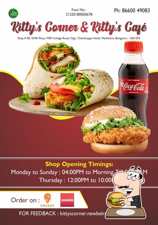 Kitty's Corner, Bengaluru, Yeshwanthpur - Restaurant menu, prices and ...