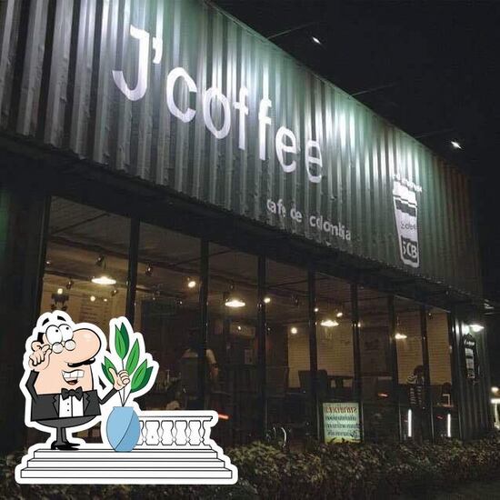 Menu at J coffee cafe, Phan Thong
