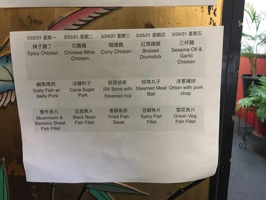 Menu at Yummy Cafe, Walnut, Carrey Rd