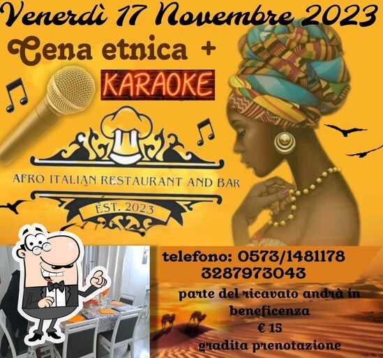 AFRO - ITALIAN Restaurant, Pistoia - Menu del ristorante, prezzi e ...