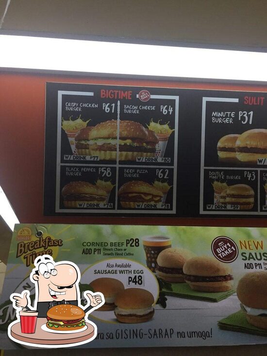 Menu at Minute Burger restaurant, Roxas City, Arnaldo Blvd.