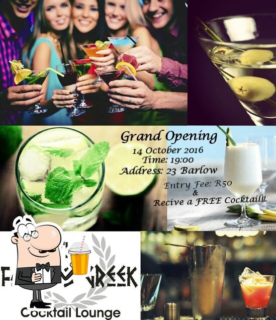 Carta del pub y bar The Famous Greek Cocktail Lounge, Groblersdal