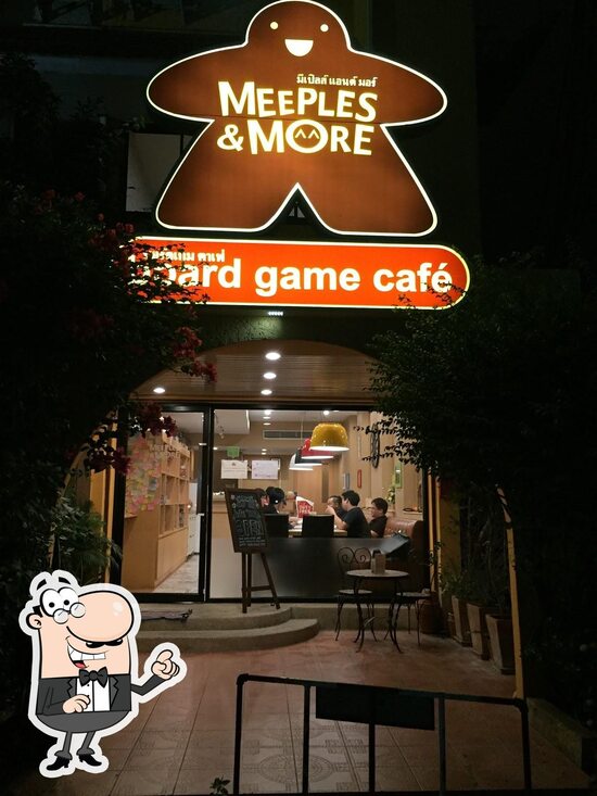 Menu at Meeples and More Board Game Cafe, Bangkok