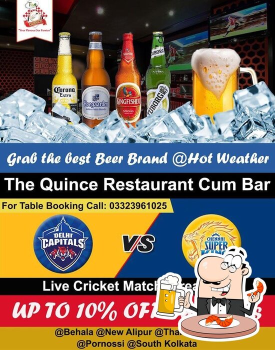 Menu at The Quince Restaurant, Kolkata, Kolkata