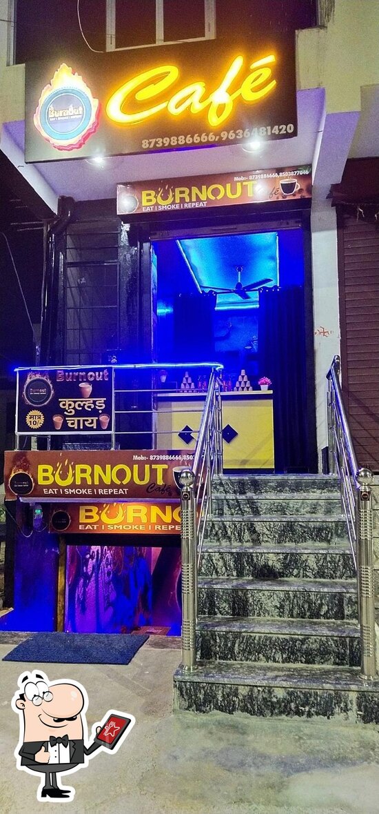 Menu at Burnout cafe, Jaipur