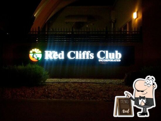 Menu at Red Cliffs Club, Red Cliffs