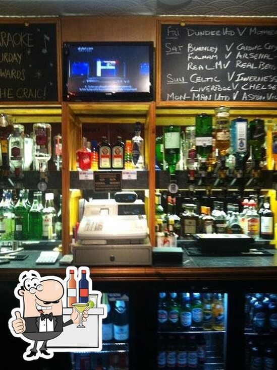 Menu at Cheerz Bar, Falkirk