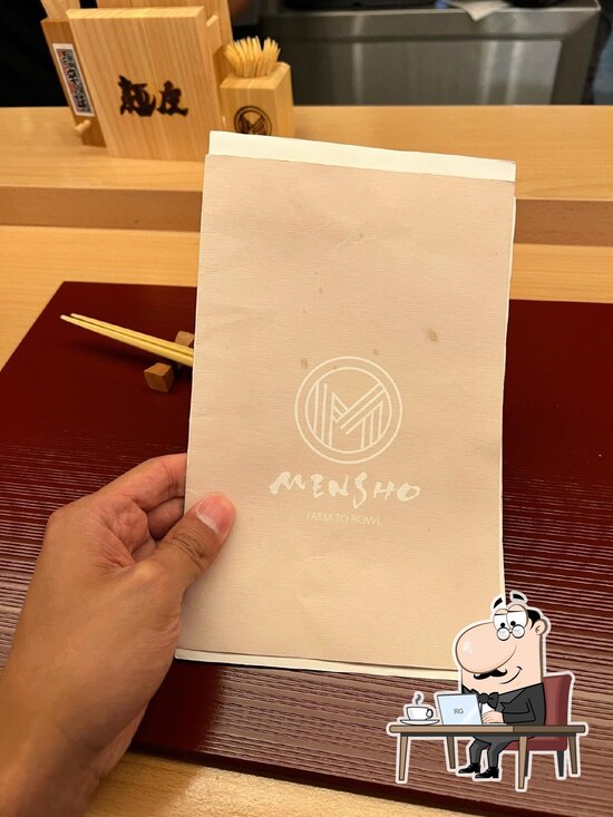Menu at MENSHO restaurant, Mesa