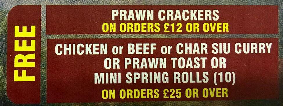 Menu at China Taste fast food, Peterlee