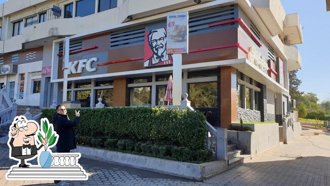 Menu at KFC restaurant, Meknes