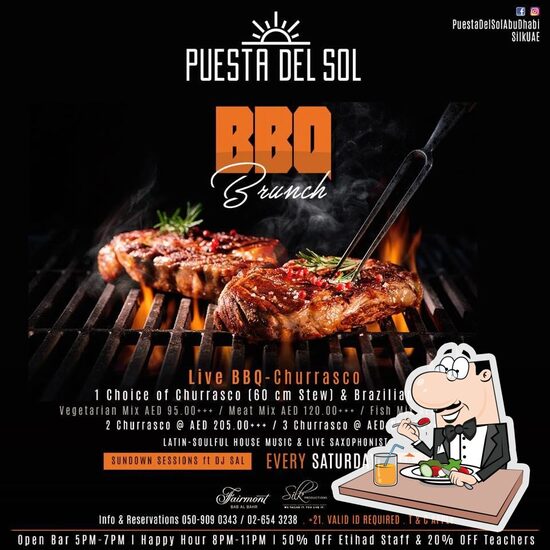 Menu at Puesta del Sol pub & bar, Abu Dhabi, CF7Q+FRM - FAIRMONT BAB AL ...