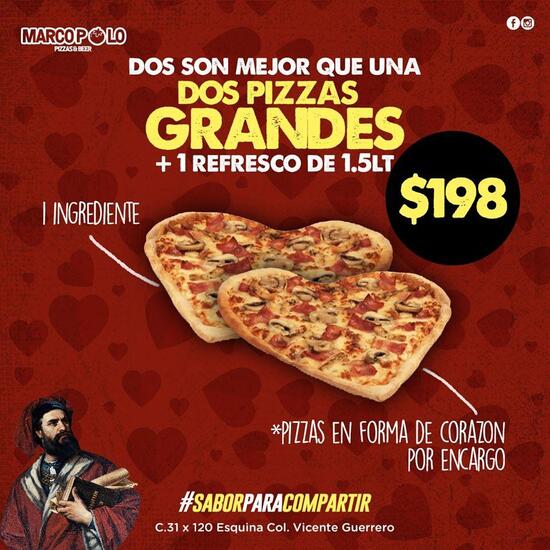 Carta del restaurante Marco Polo Pizzas, Progreso