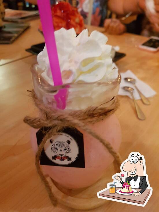 Menu at Tiger Cafe, Bangkok, QCHV+F2M