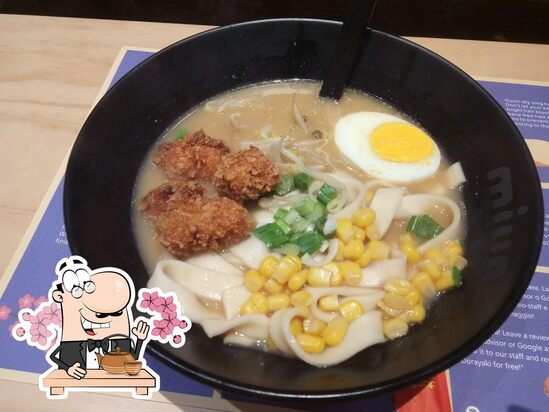 Menu at Banki Ramen restaurant, Florence