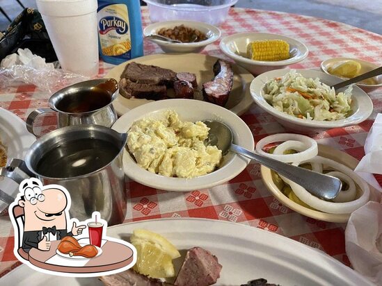 Menu at Cyclone Corral Pit BBQ, USA