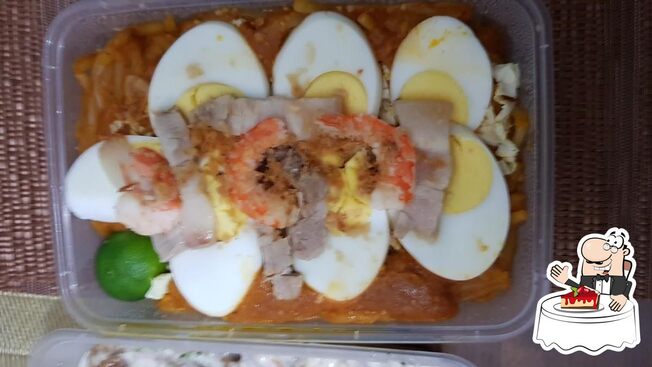Menu at Lolo Upay's Pancit Malabon restaurant, Caloocan
