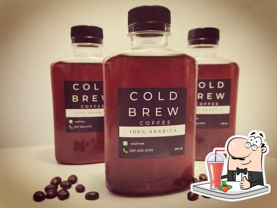 Menu at Cold brew coffee cafe, Khlong Luang Phaeng