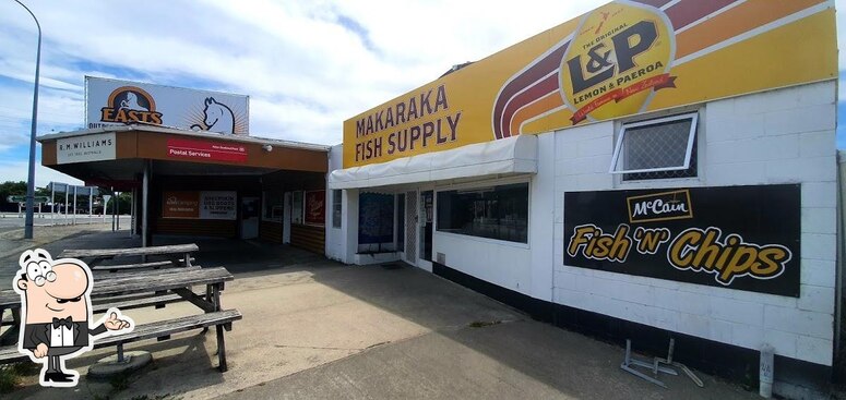 Menu at Makaraka Fish Shop restaurant, Gisborne