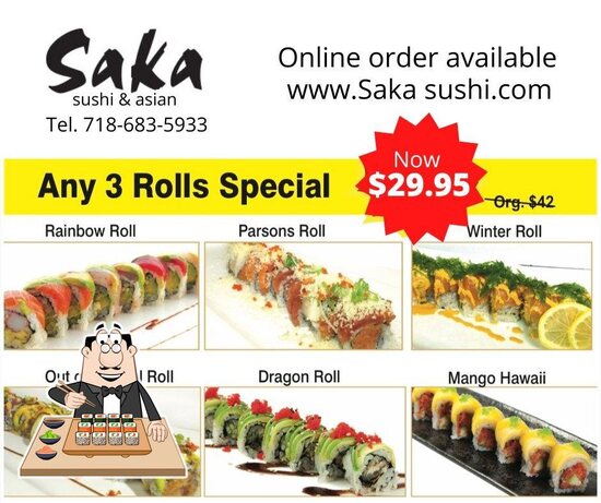 Saka Sushi and Asian Cuisine in New York City - Restaurant menu and reviews