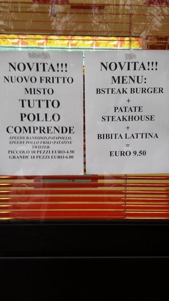 Menu at Senti Che Pizza (nuova gestione) restaurant, Castelvetro di Modena