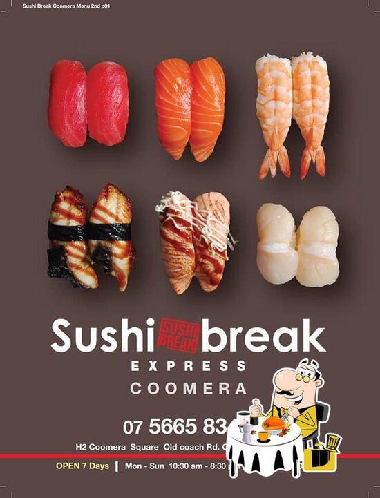 Menu at Sushi Break Express Coomera restaurant, Gold Coast