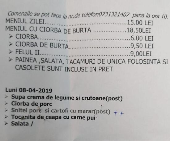 Restaurant Consirom Slobozia, Slobozia - Restaurant menu, prices and ...