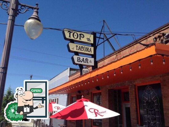 Menu at Top of Tacoma Bar & Cafe, Tacoma