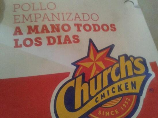 Menu at Church's Texas Chicken restaurant, Ciudad Juarez, Av. López ...