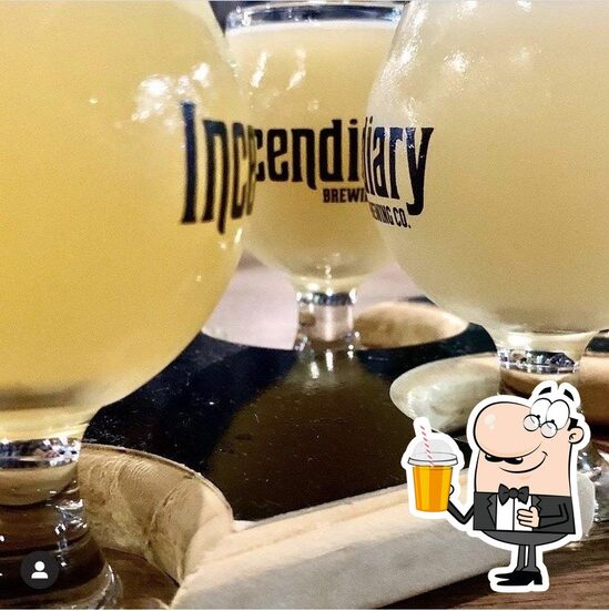 Menu at Incendiary Brewing Company restaurant, Winston-Salem