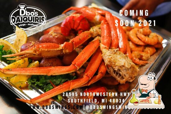 Menu at D'bo's Daiquiris, Wings & Seafood pub & bar, Southfield