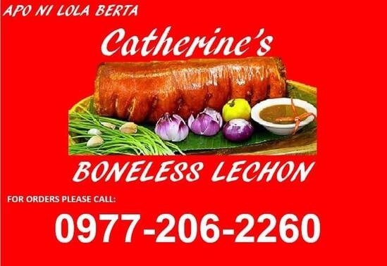 Menu at Catherine Boneless Lechon restaurant, Pateros