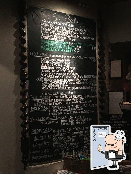 Menu at The Six Bells Chiddingly pub & bar, Chiddingly