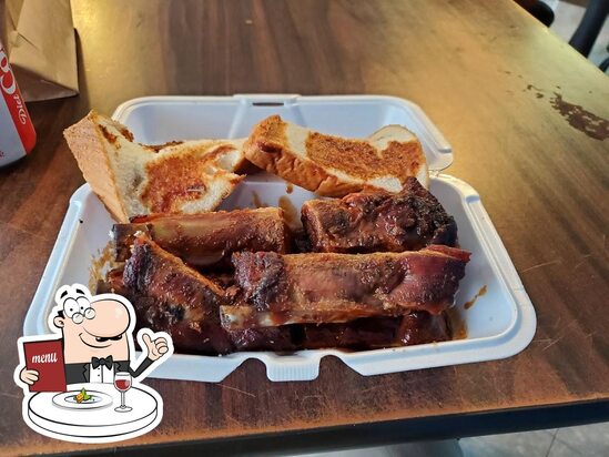 Menu at Blue Dot BBQ, Pensacola