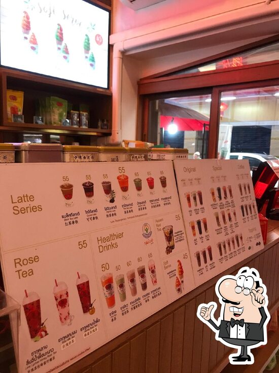 Menu at Cha Tra Mue cafe, Bangkok, 451 Yaowarat Rd