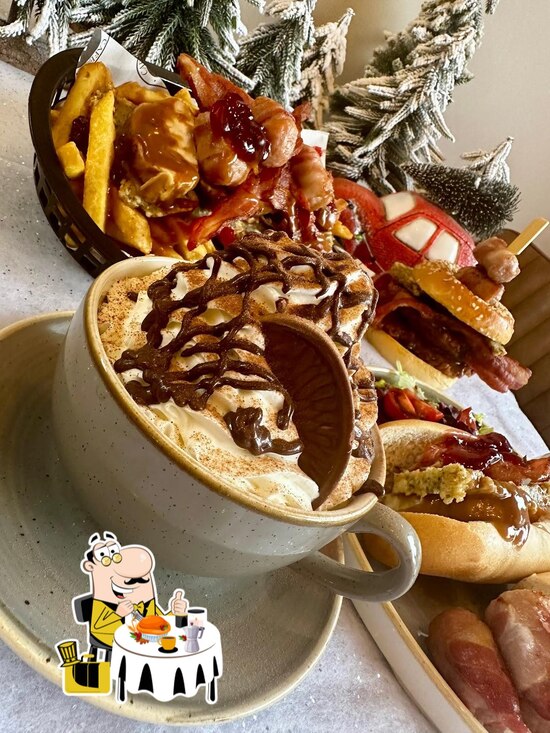 Menu at CAFE 4, Bridgend