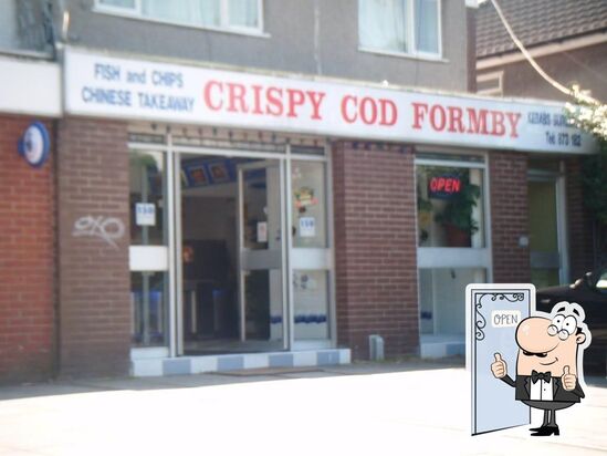 Menu at Crispy Cod fast food, Liverpool, 11 Queen's Rd