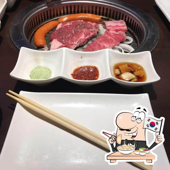 Menu at Wang Cho Korean BBQ, Riverside