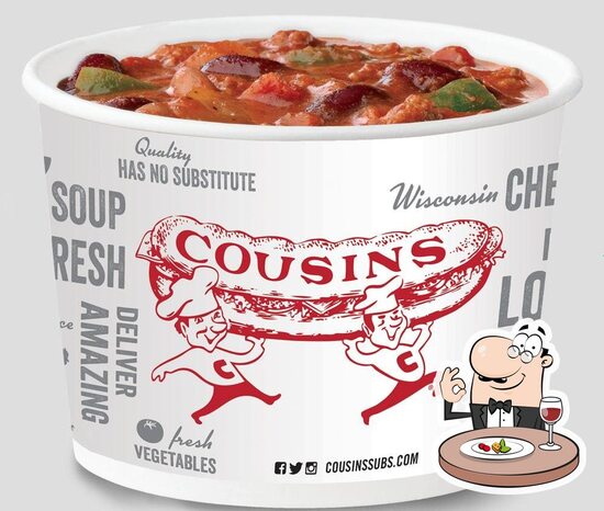 Menu at Cousins Subs fast food, West Bend, 437 W Paradise Dr