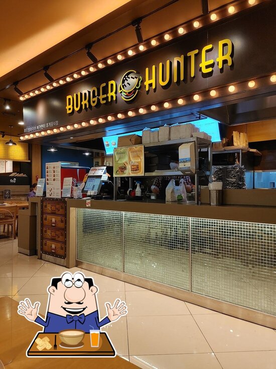 Menu at Burger Hunter Severance restaurant, Seoul