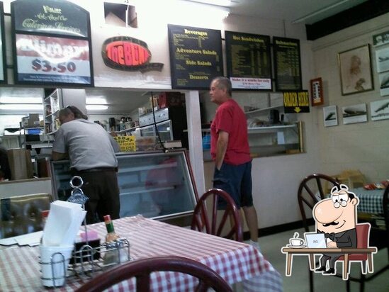 Menu at The Original Blimp restaurant, El Paso