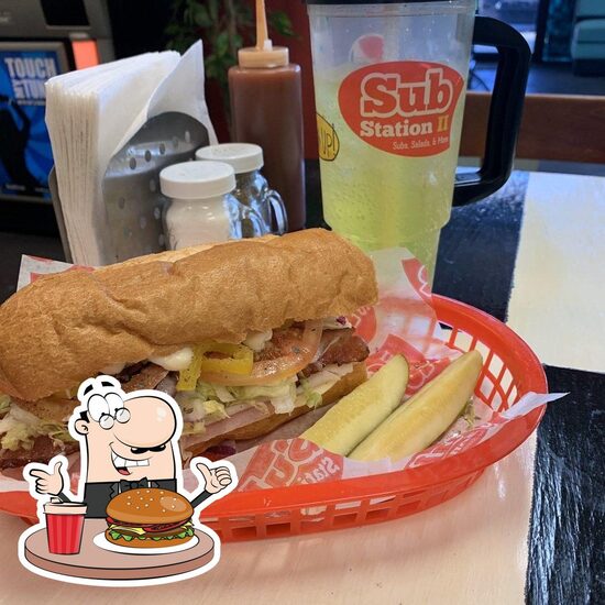 Menu at Sub Station II restaurant, Santee