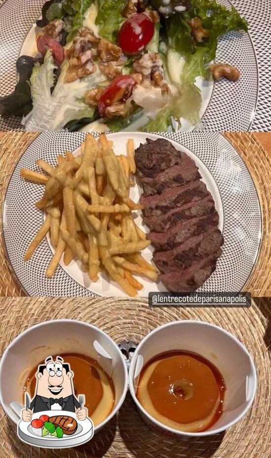 Menu at L'Entrecôte de Paris restaurant, Anápolis