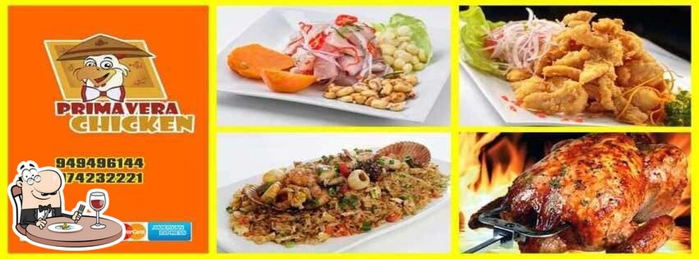 Menu at Primavera Chicken restaurant, Chiclayo