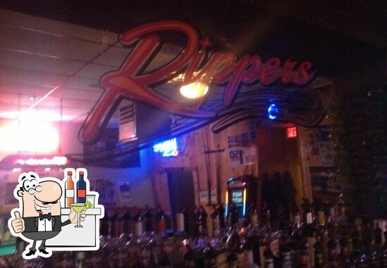 Menu at Rippers Saloon pub & bar, Belmont