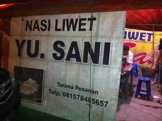 Menu at Nasi Liwet Yu Sani Solo Baru 1, Sukoharjo