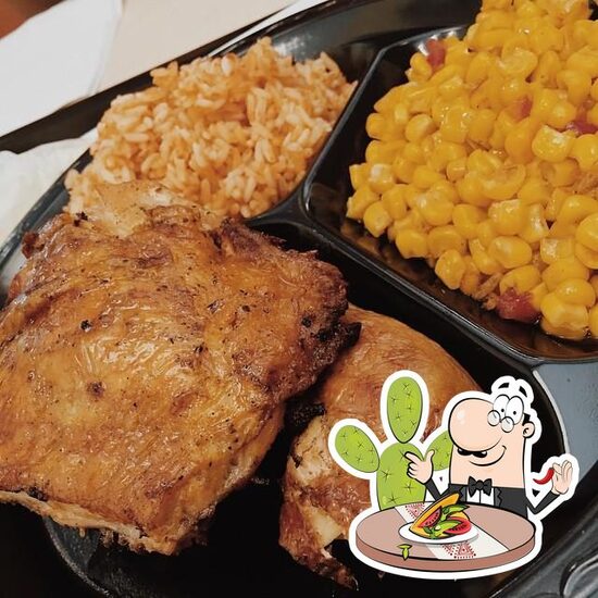 Menu at El Pollo Loco fast food, Los Angeles, N Avalon Blvd