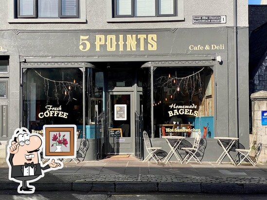 Menu at 5 Points cafe, Cork